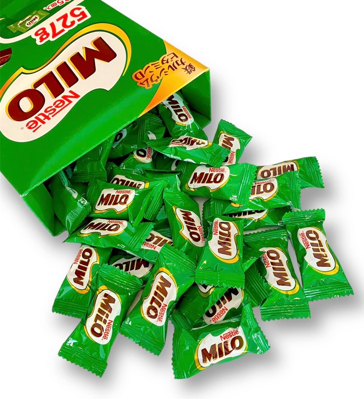 Amazon.co.jp: ネスレ ミロ チョコレート 85枚(527g) ひとくちサイズ Milo 敷島マーケットのおまけ付き : 食品・飲料・お酒