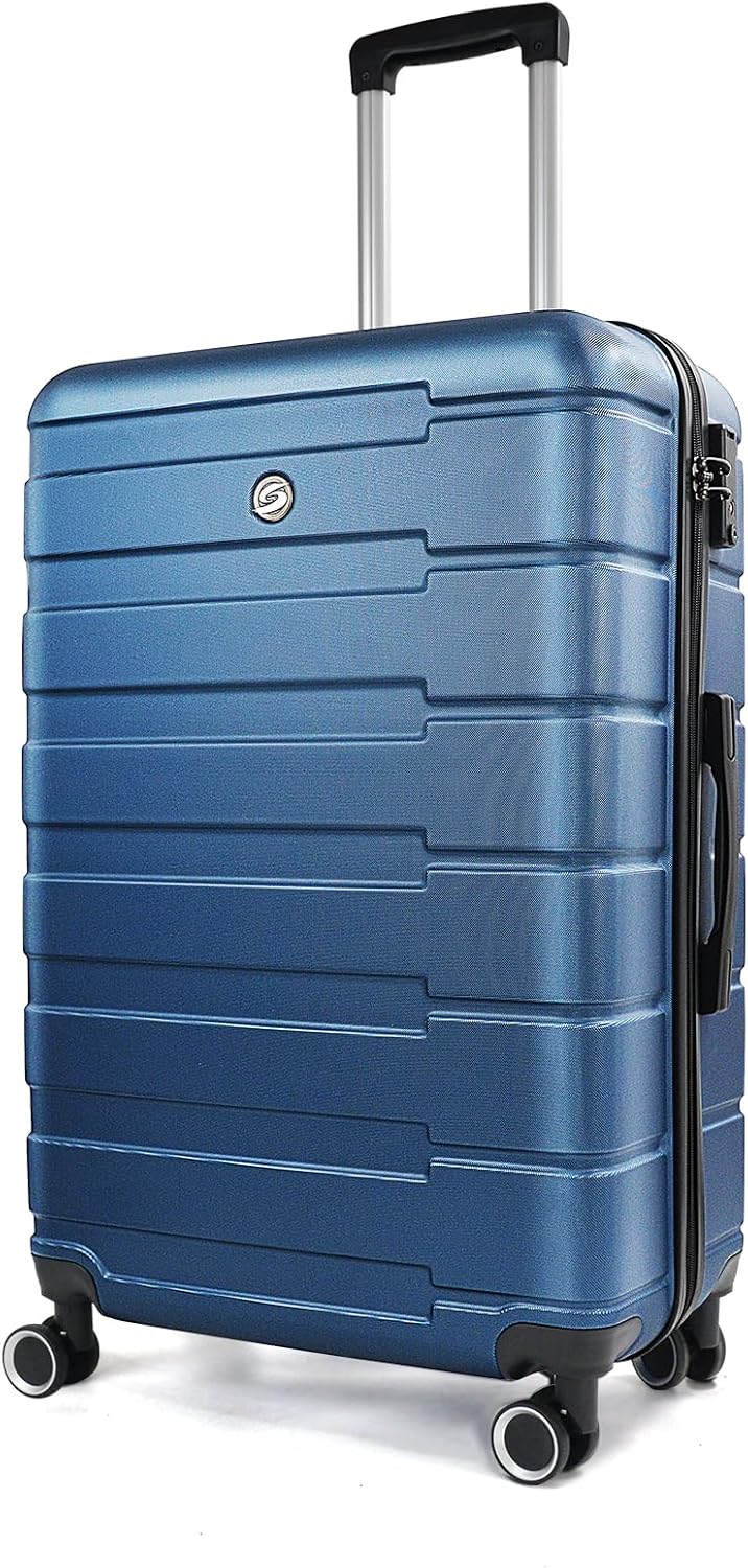 Amazon.com | Wqzlyg 24 Inch Luggage with Spinner Wheels,Hardside ...