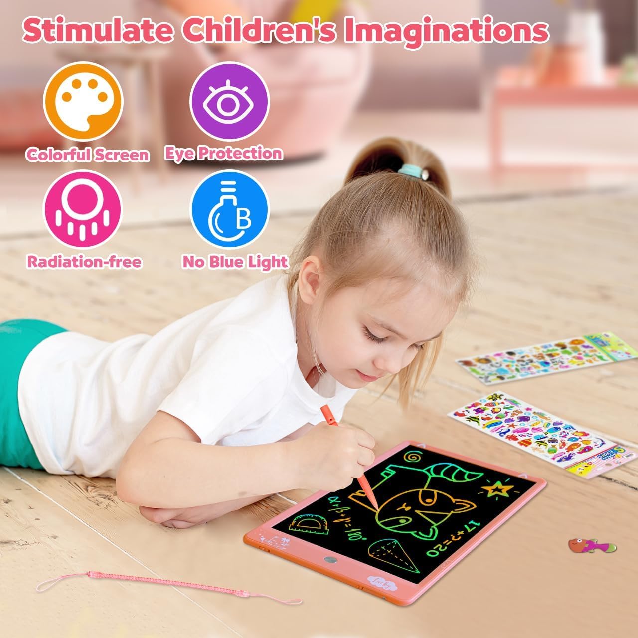 ZMLM Toddler LCD Notepad: 10 Inch Erasable Drawing Graffiti Screen ...