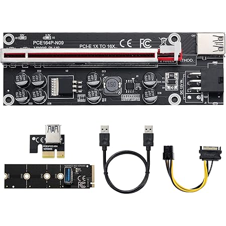 ADT-Link M.2 NGFF NVMe Key M Extender Cable to PCIE x16 Graphics Card ...