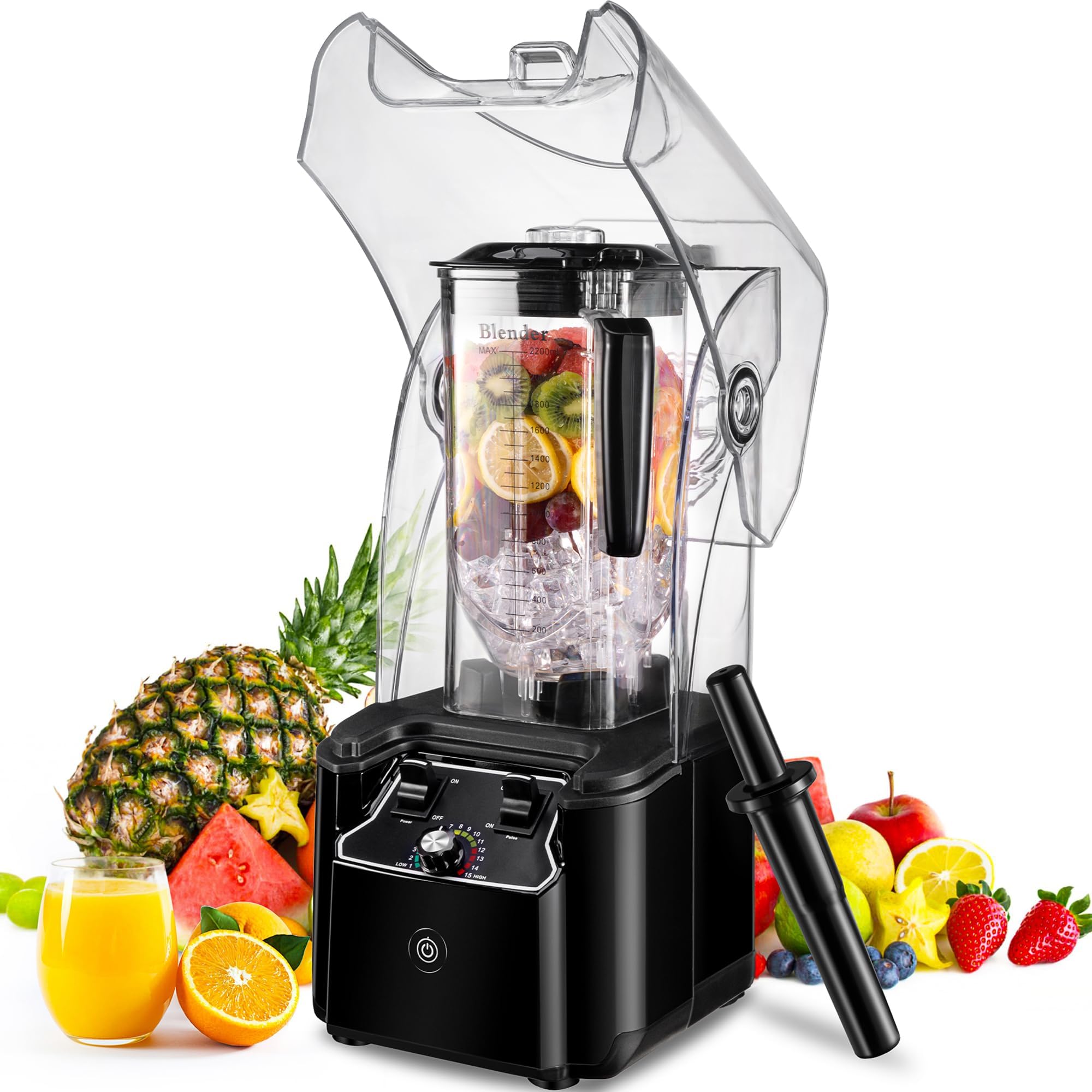 Amazon.com: OmniBlend Omni-Q Commercial Blender with Full Sound ...