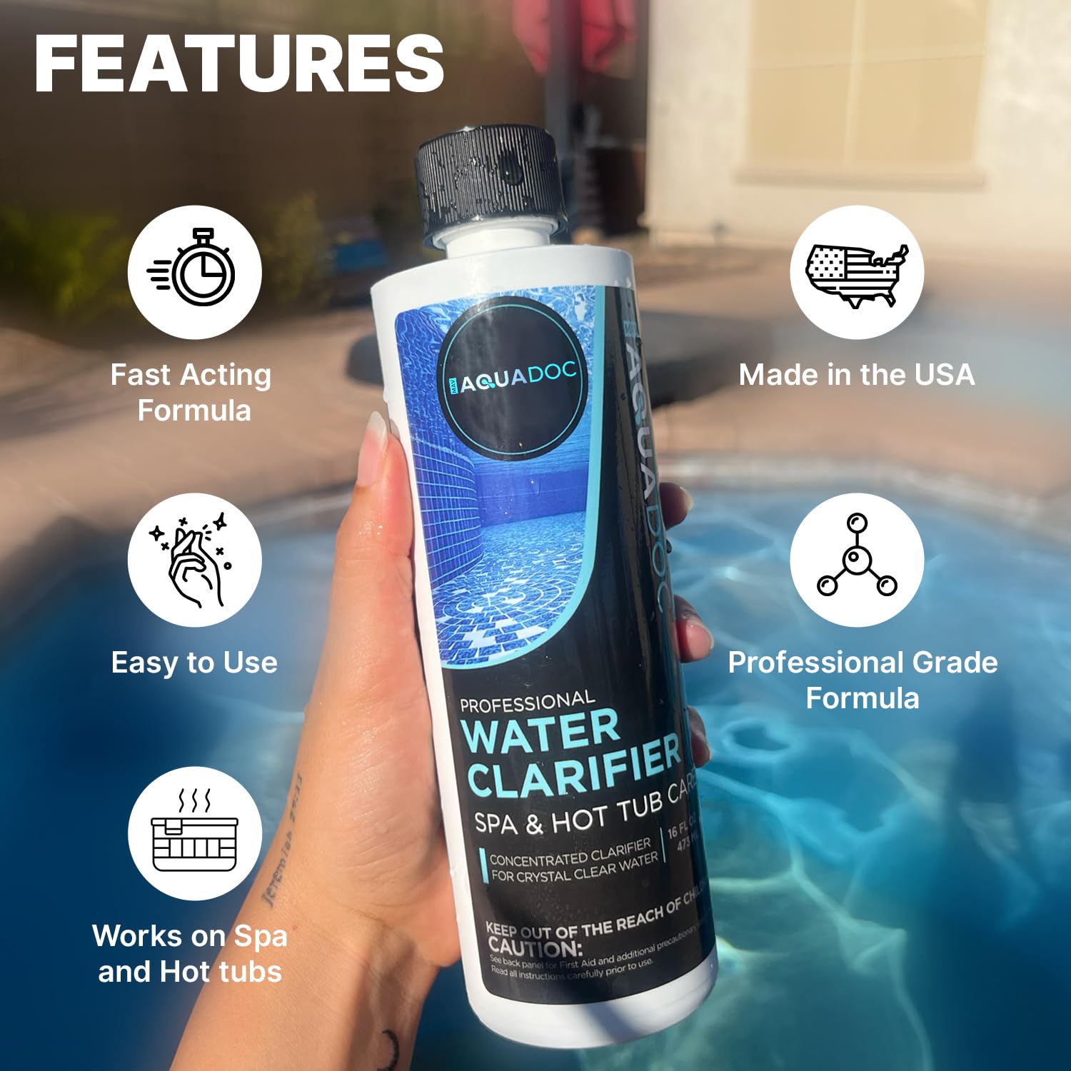 Snapklik.com : Spa Clarifier & Hot Tub Clarifier For Fast Acting Cloudy ...