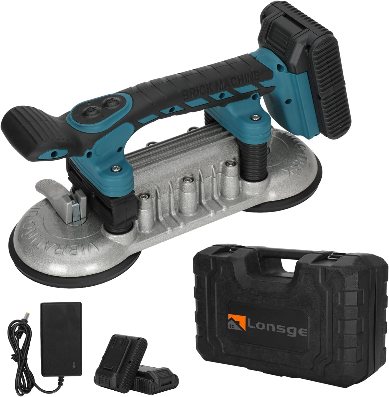 Tile Installation Tool Vibration Machine-Double Suction Cup Handheld ...