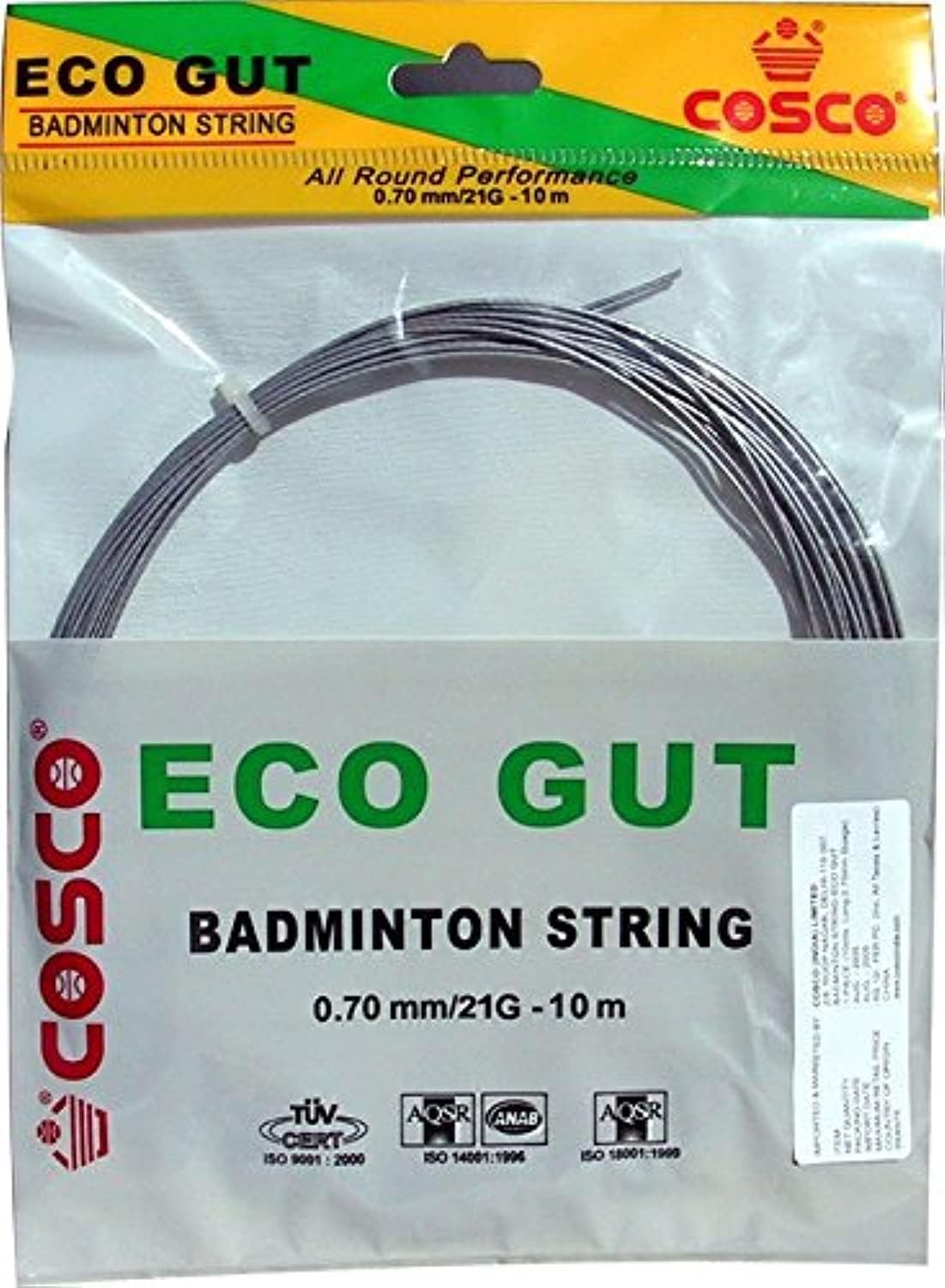 Buy Cosco Eco Gut Badminton String (White) Online at Low Prices in ...