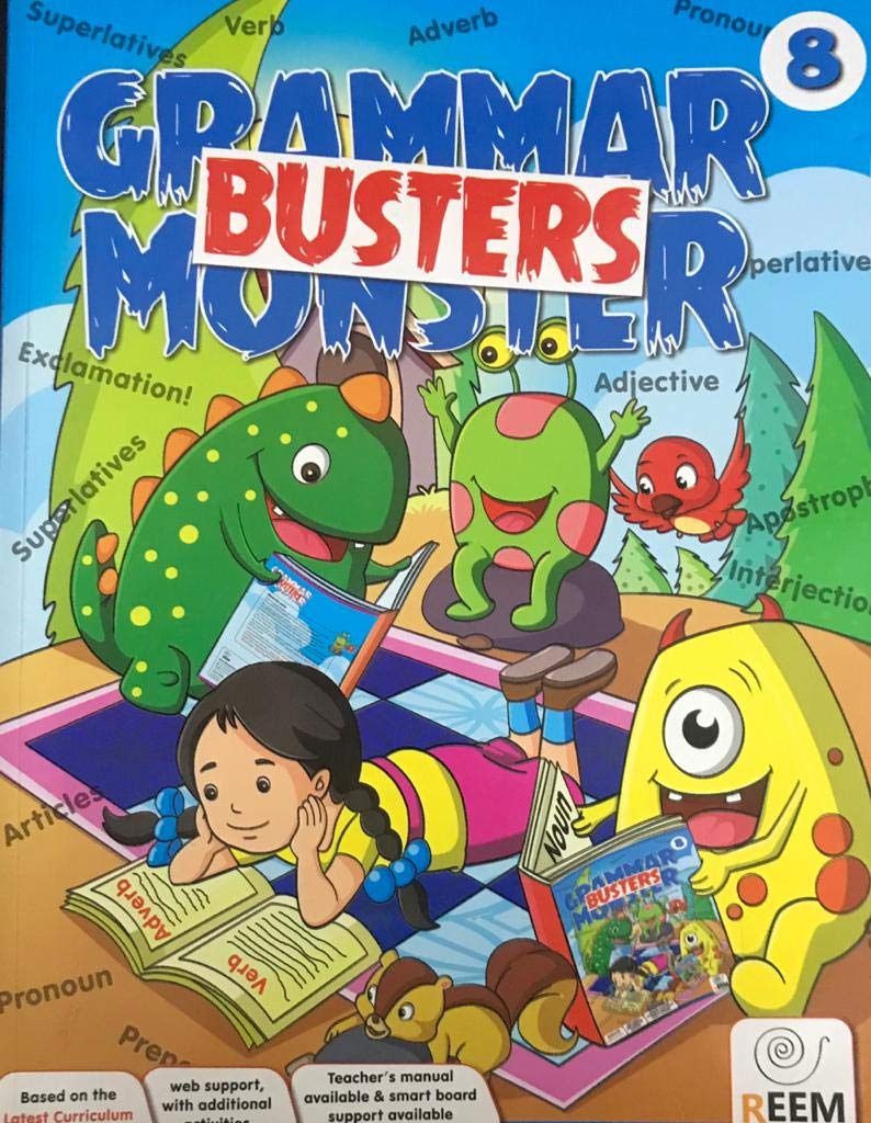 REEM GRAMMAR BUSTERS MONSTER CLASS 8 : REEM: Amazon.in: Books