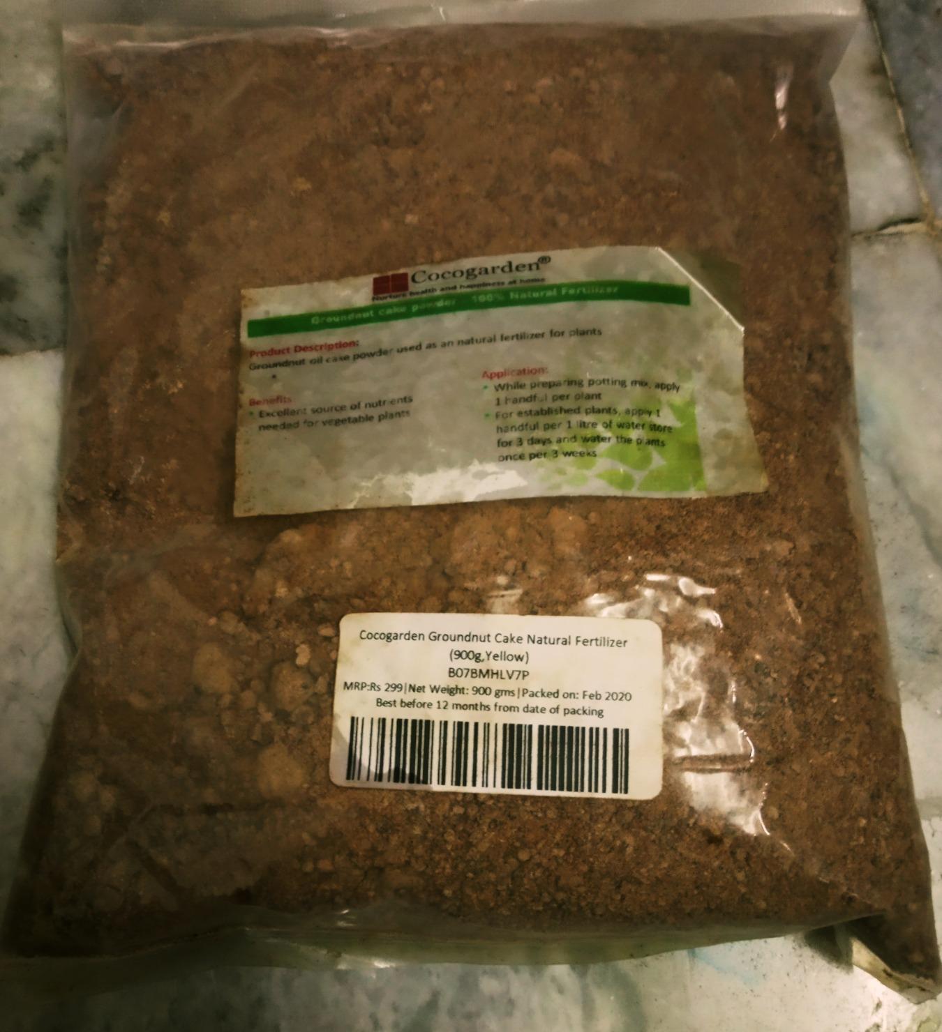 Cocogarden Groundnut Cake Fertilizer for Plants 1.8 kg,Organic ...
