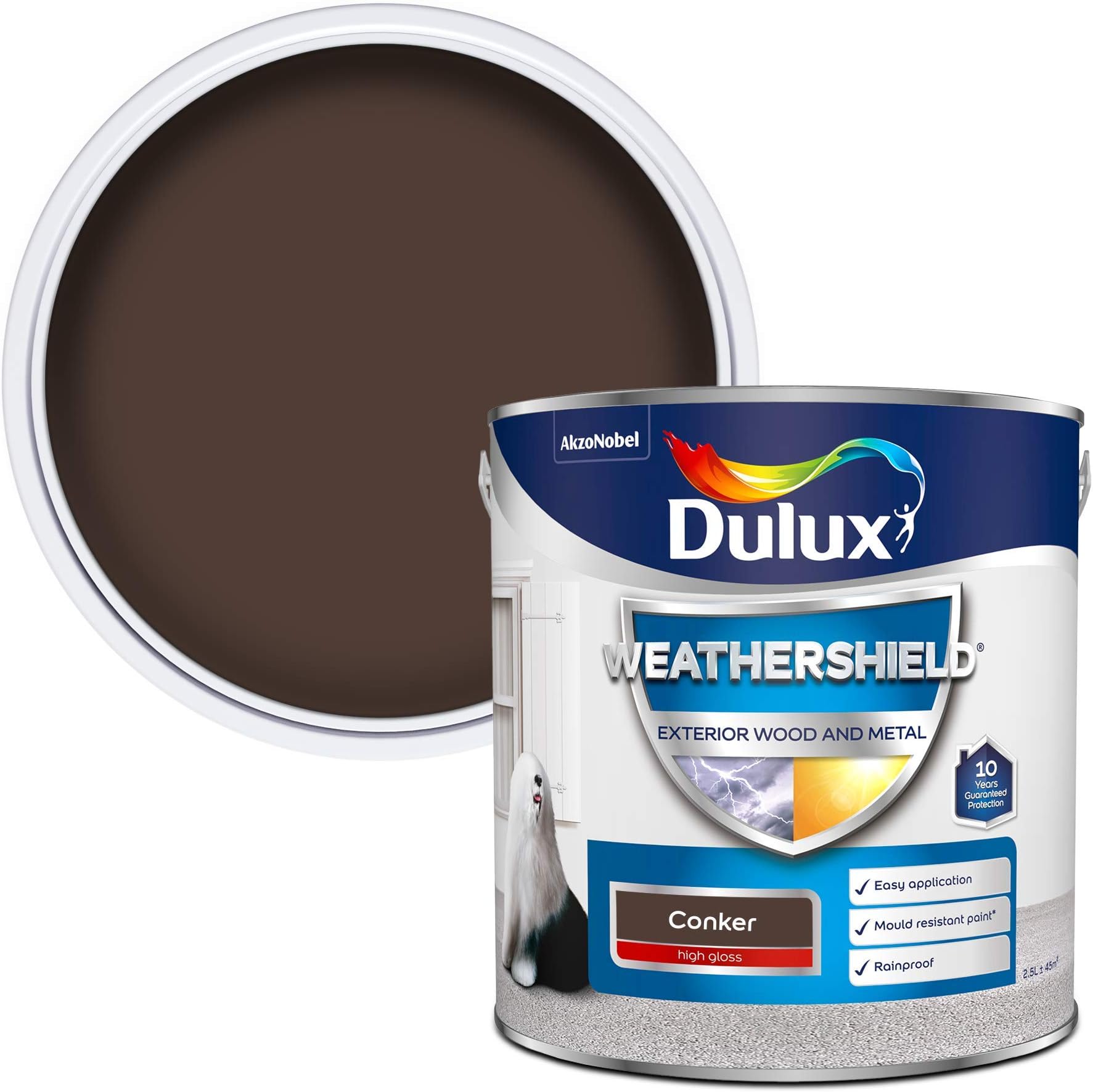 Johnstone's - Quick Dry Gloss - Conker - Gloss Finish - Water Based ...