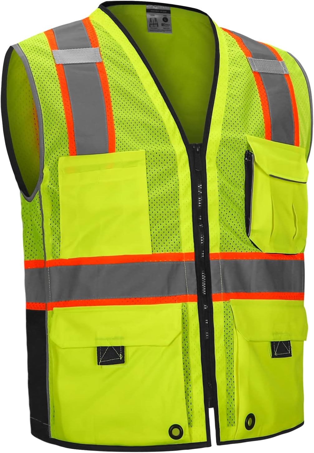SKSAFETY 10 Pockets Professional level Safety Vest, Class 2 High ...