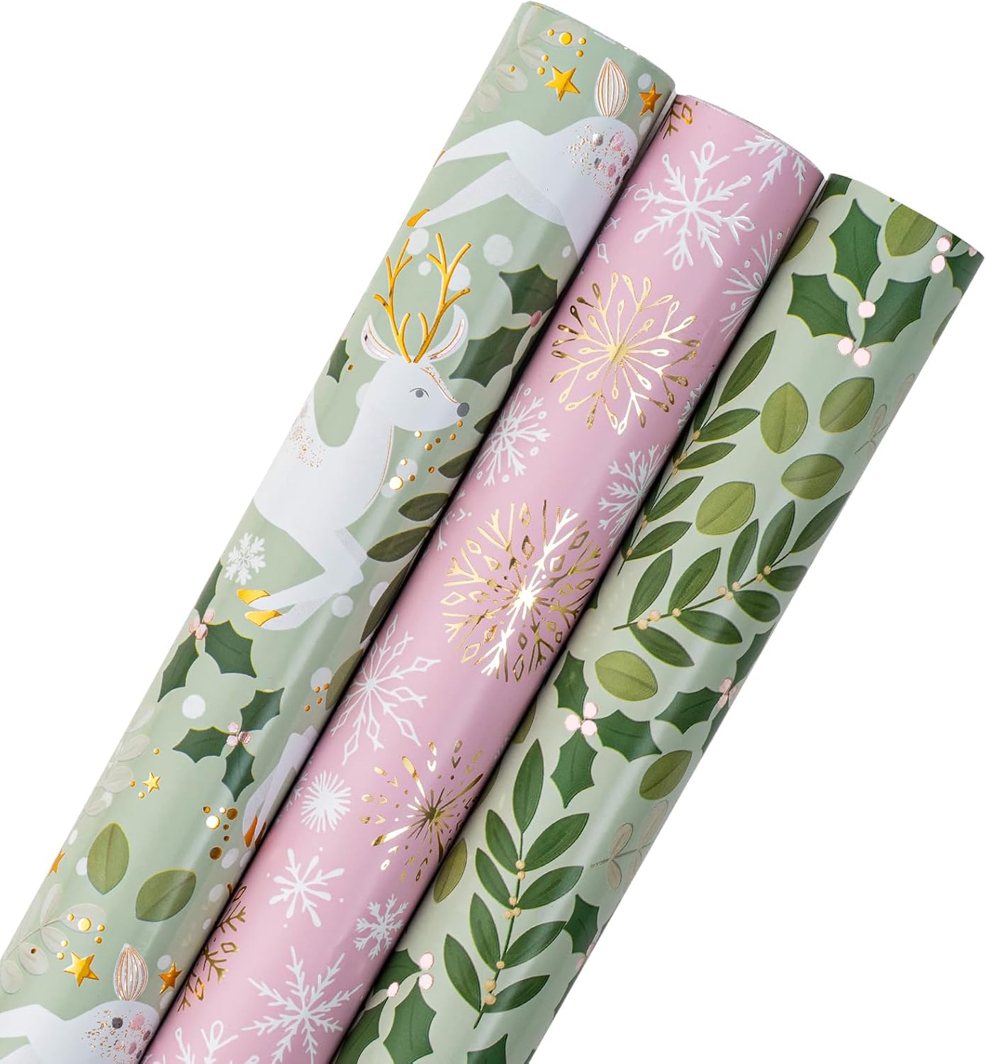 Amazon.com: RUSPEPA Christmas Wrapping Paper Rolls - Mini Roll - 17 ...
