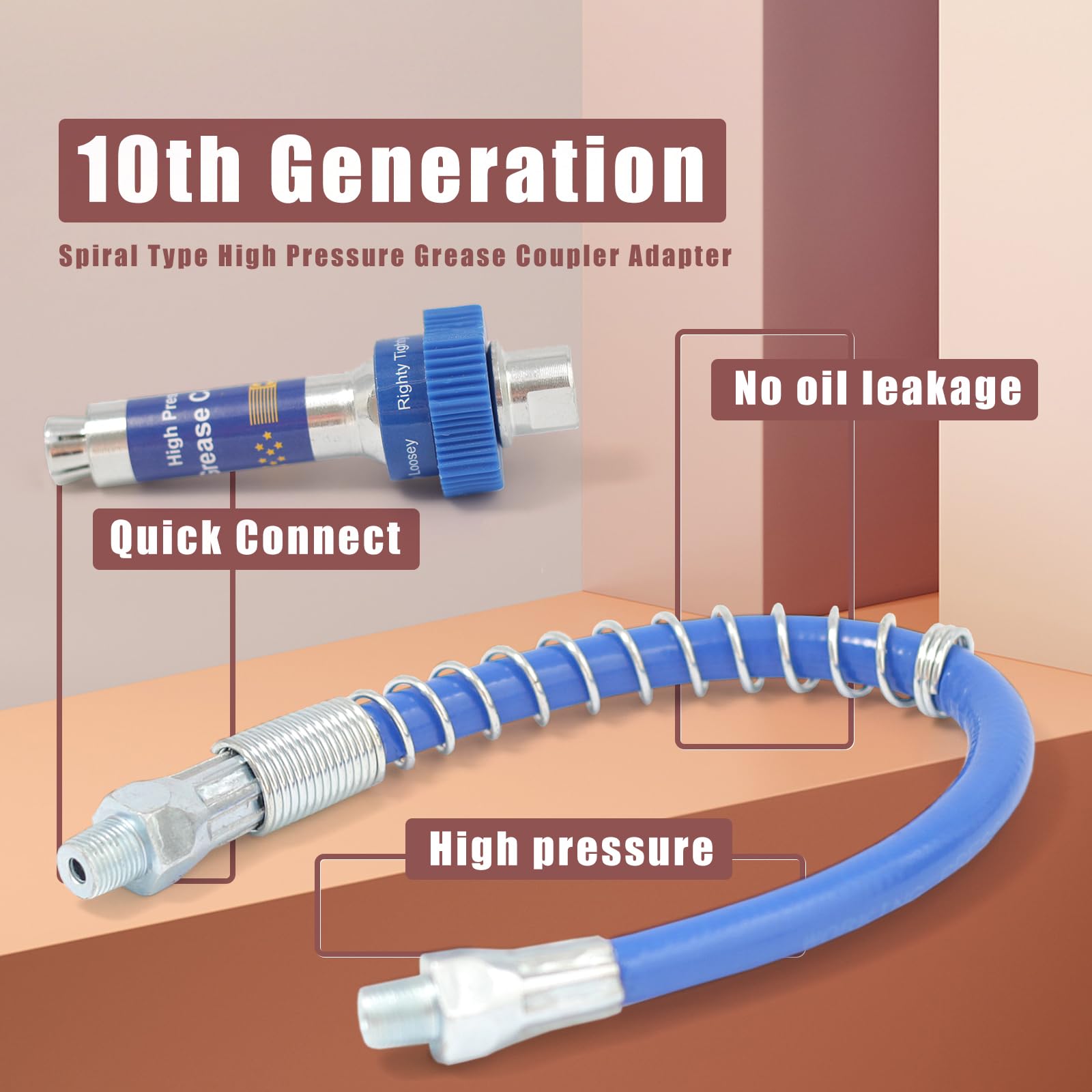 Snapklik.com : High Pressure Grease Coupler, 10th Generation Quick ...