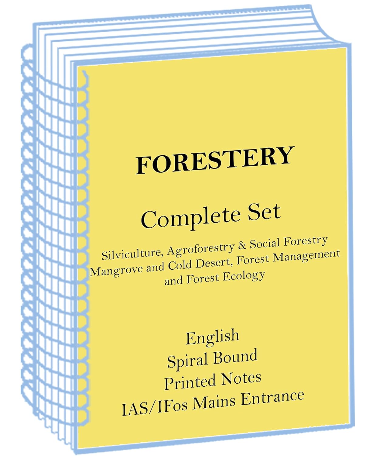 Forestry Optional Printed Notes of Paper 1 and 2 in English for IAS ...