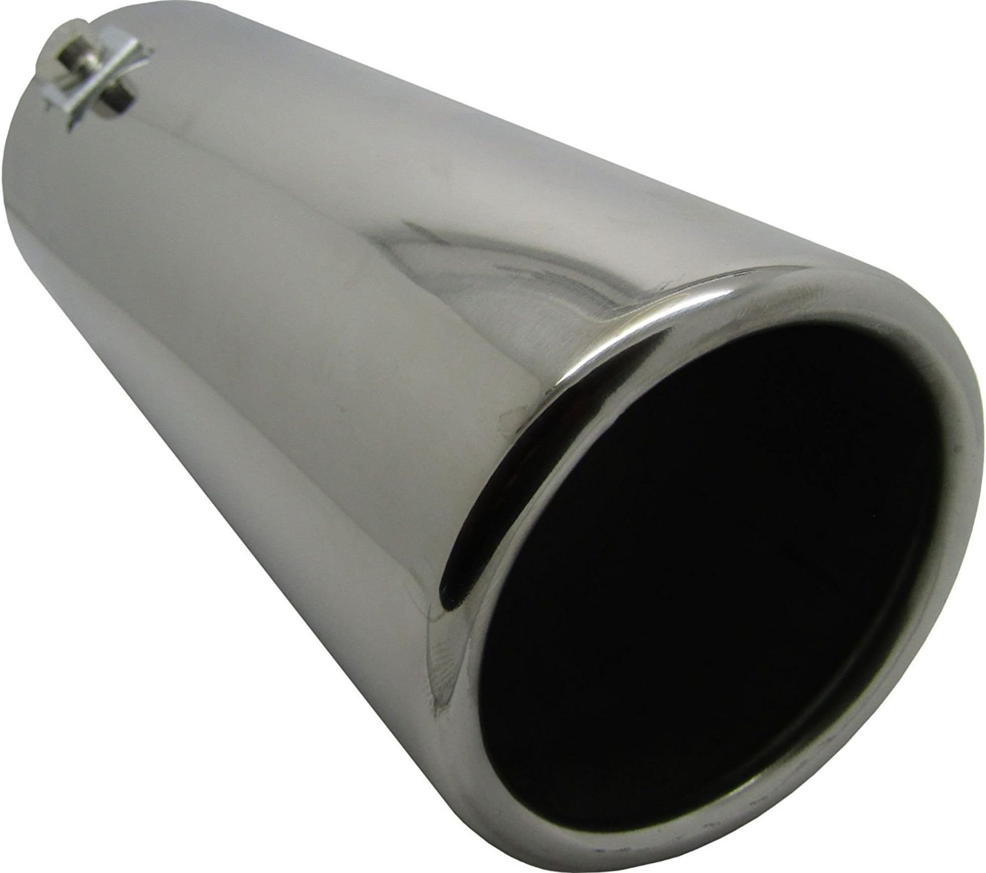 WLW® Stainless Steel Big Bore Round Straight Exhaust Tail Pipe Bumper ...