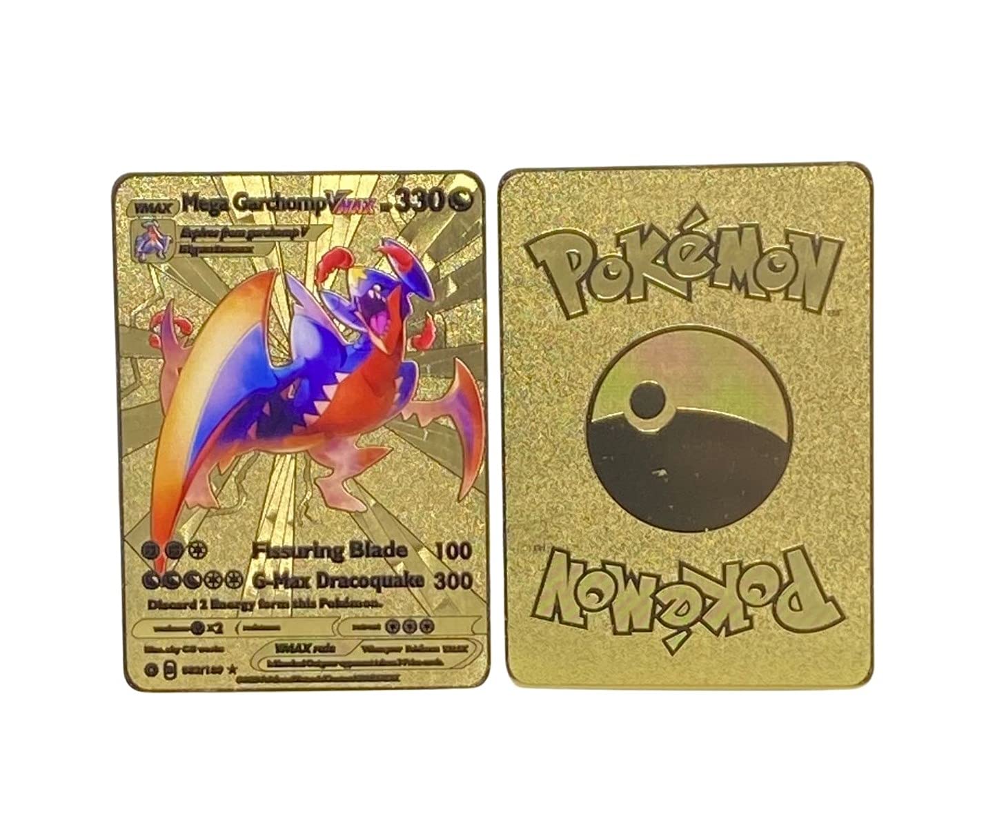 Mega Garchomp VMAX Card (Custom Gold Metal Card): Buy Online in South ...