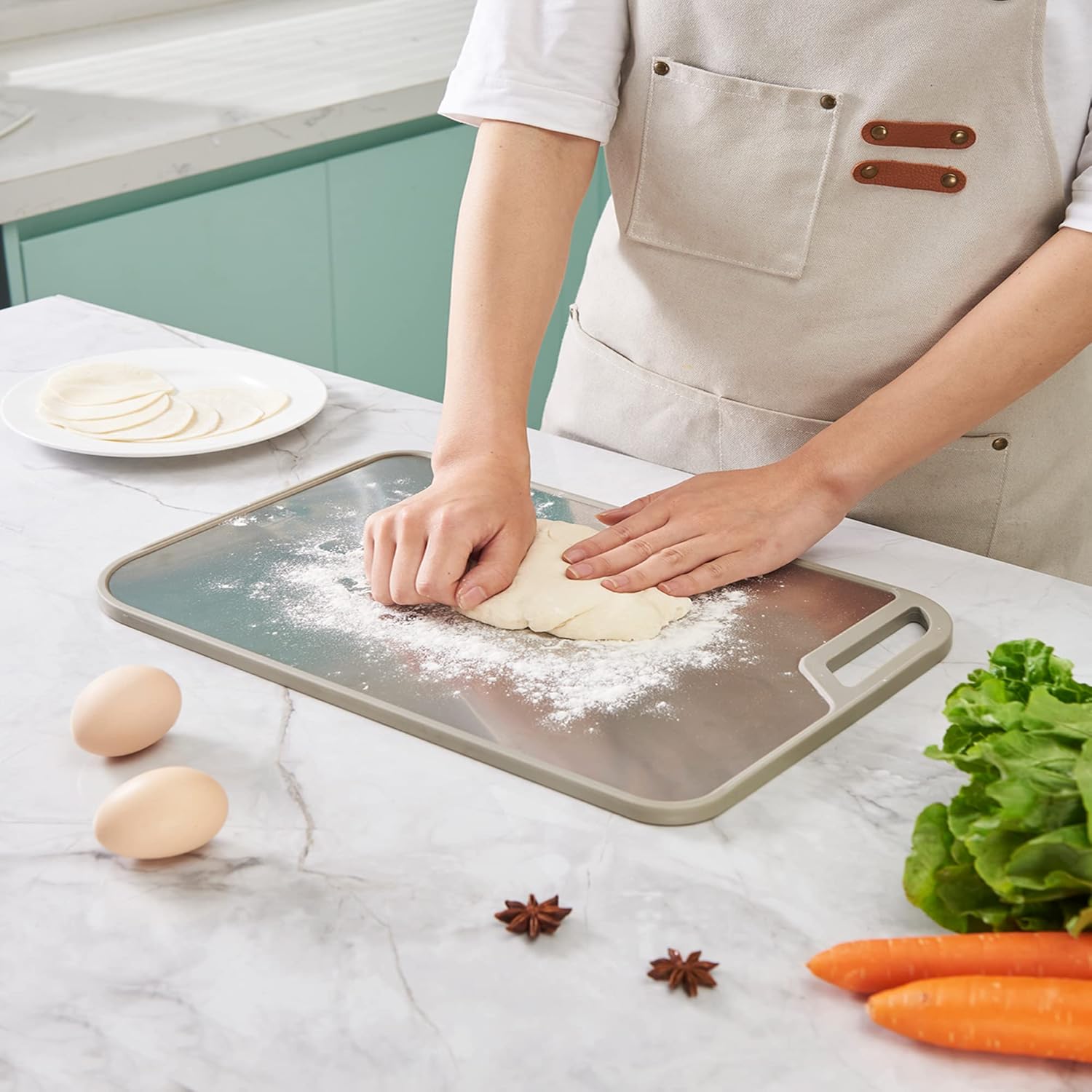 Bitemporio Chopping Boards for Kitchen (1 Piece) | Double Sided ...