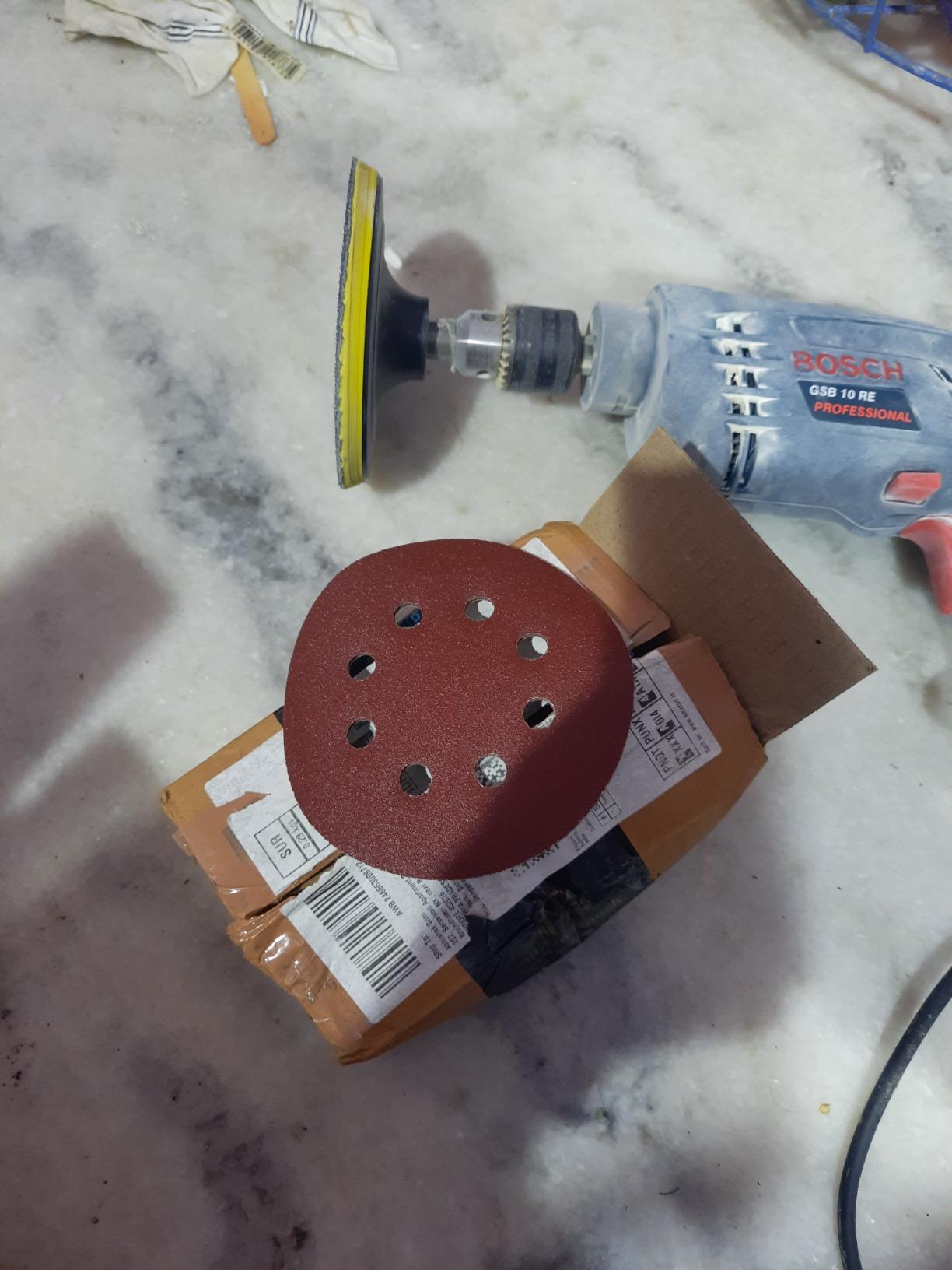 Tools Centre™ 5-inch Sanding Disc with Lock Nut and 5 Pieces Sandpaper ...