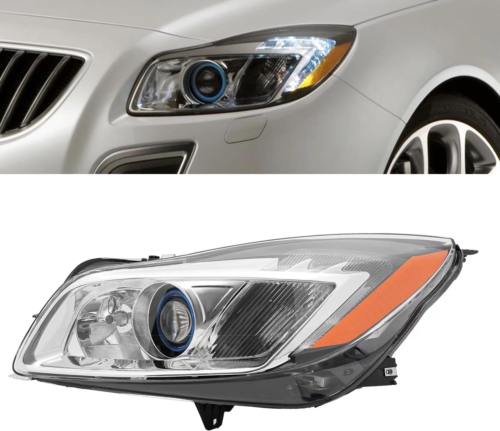 Amazon.com: PIAOYUE- For 2009 2010 2011 2012 Buick Regal HID Xenon ...
