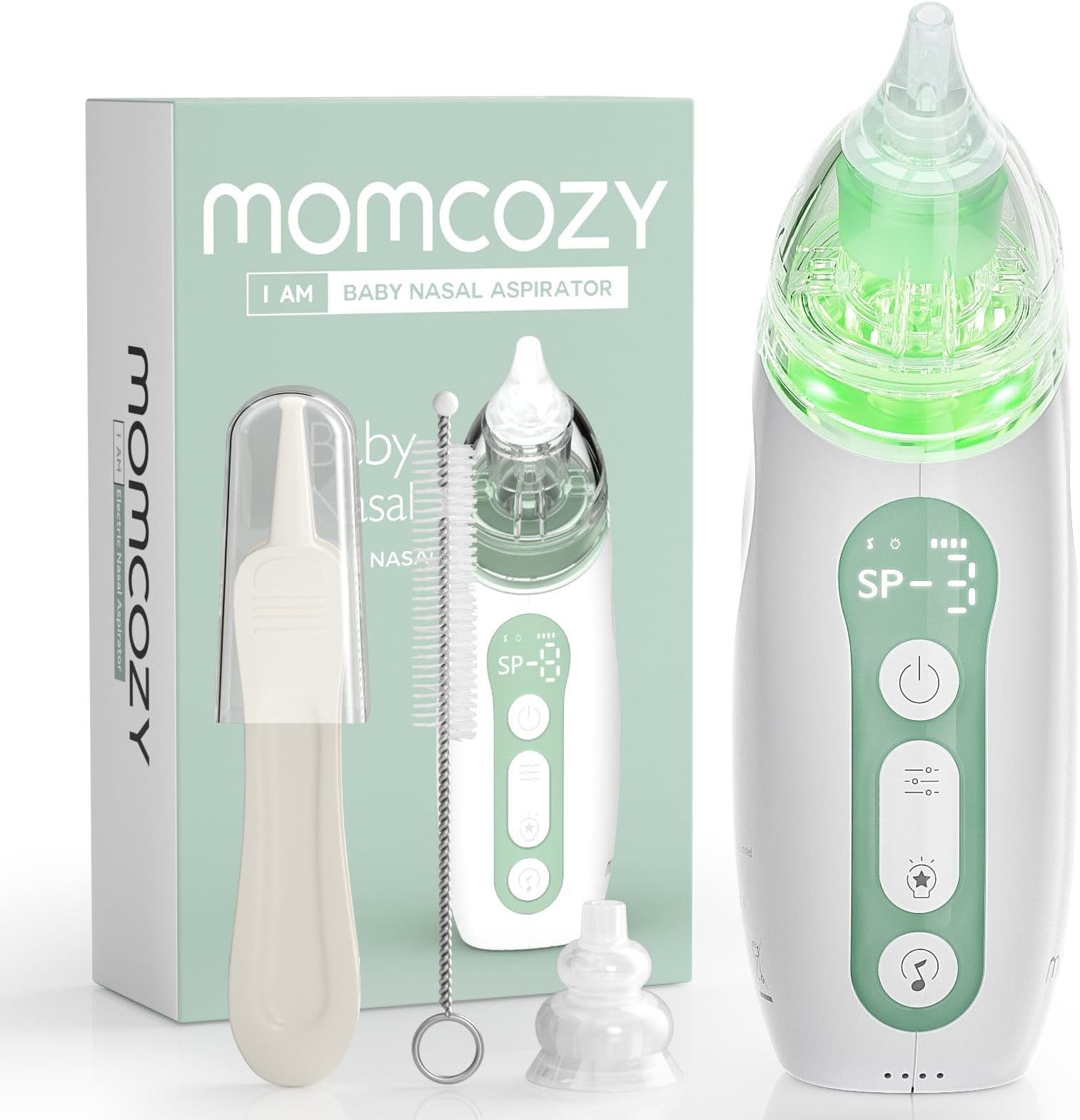 Amazon.com: Momcozy Baby Nasal Aspirator, 3 Suction Levels Electric ...