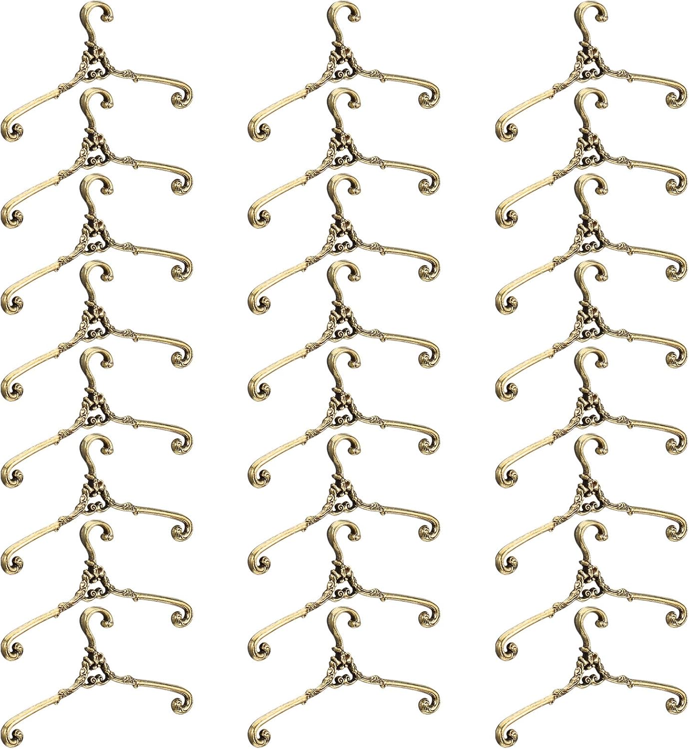 Amazon.com: Gadpiparty Small Doll Cloth Hangers 24pcs Mini Clothes ...