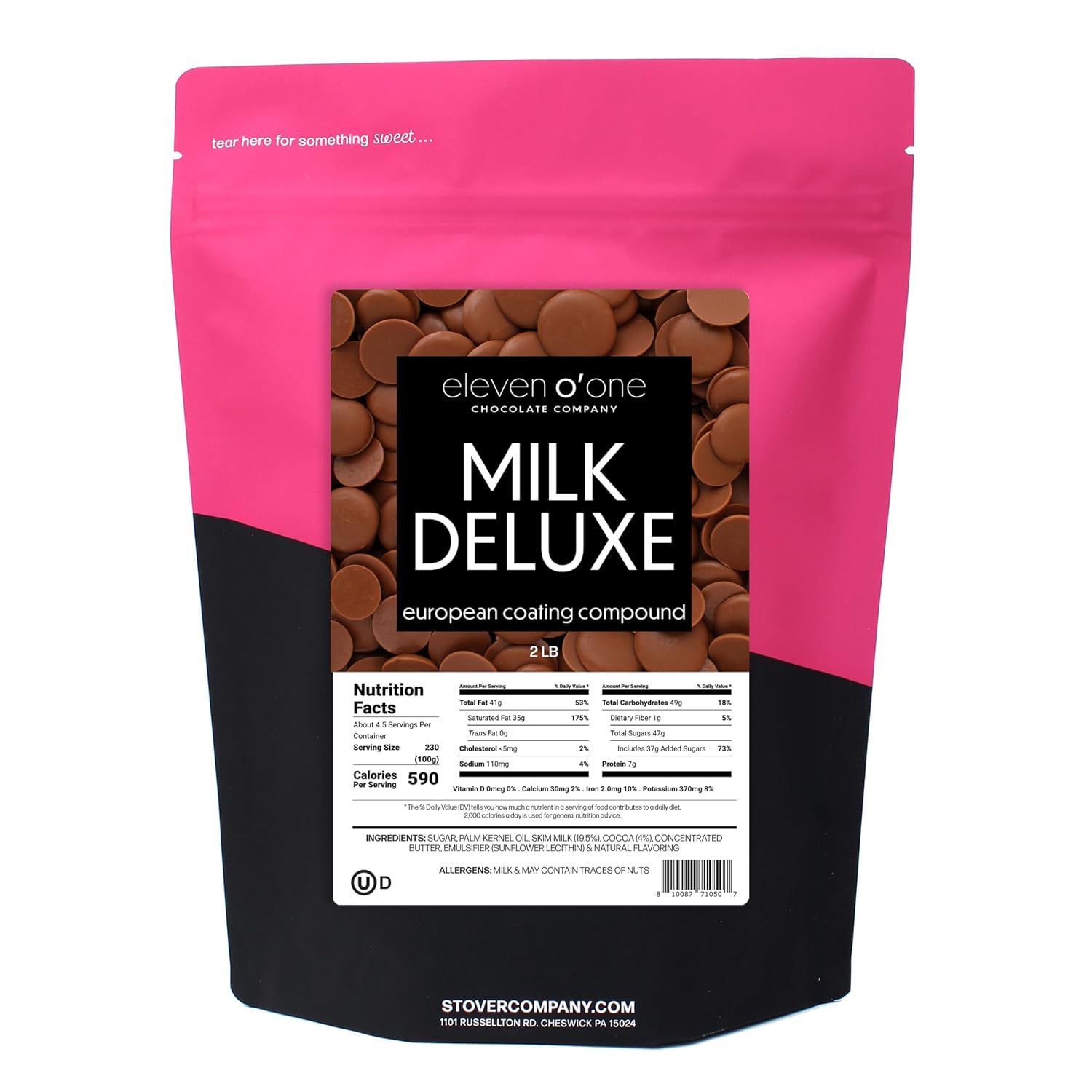 Amazon.com: Eleven o'one Milk Deluxe European Compound Chocolate, (Milk ...