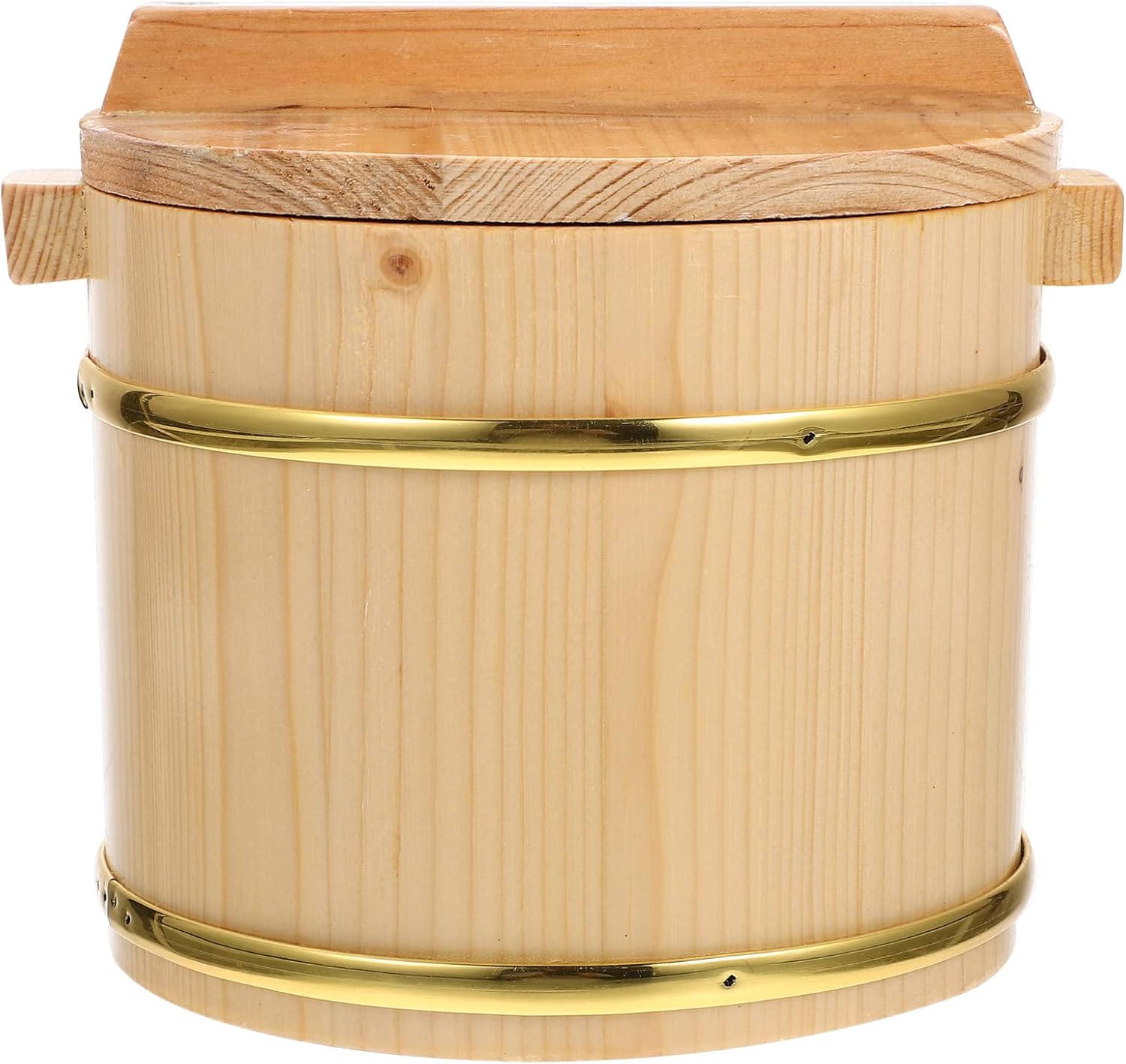 Amazon.com: BESTonZON Japanese Rice Wooden Rice Bucket Sushi Rice Bowl ...