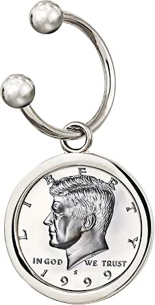 American Coin Treasures Keychain Proof JFK Half Dollar Coin | Genuine ...
