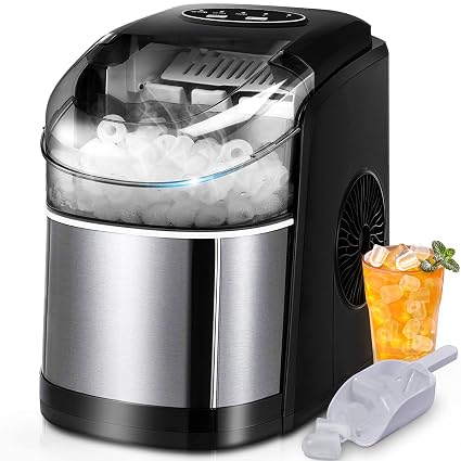 Amazon.com: Ice Makers Countertop, Portable Ice Maker Countertop 9 Ice ...