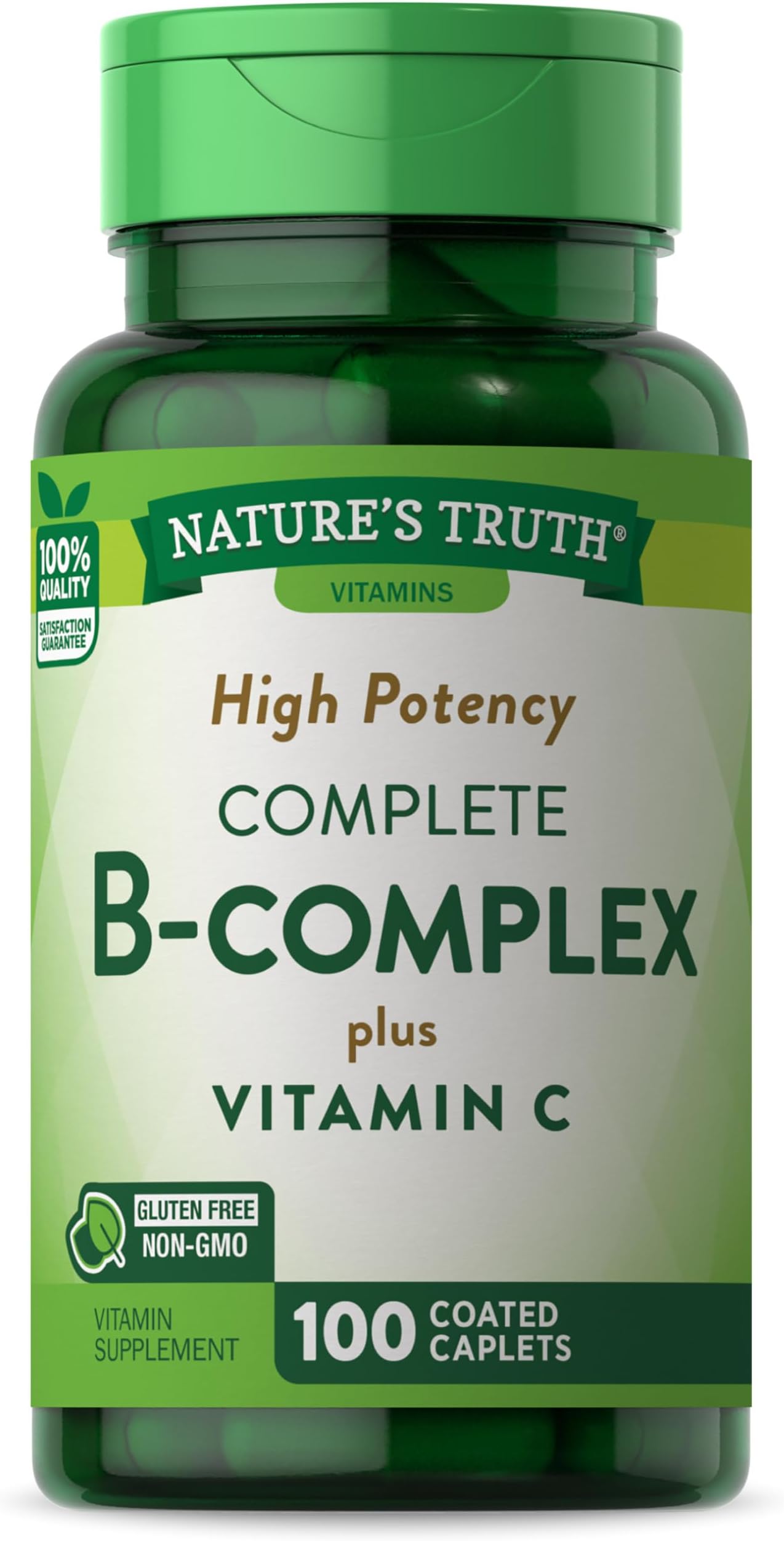 Amazon.com: B Complex Vitamins Plus Vitamin C | 100 Caplets ...