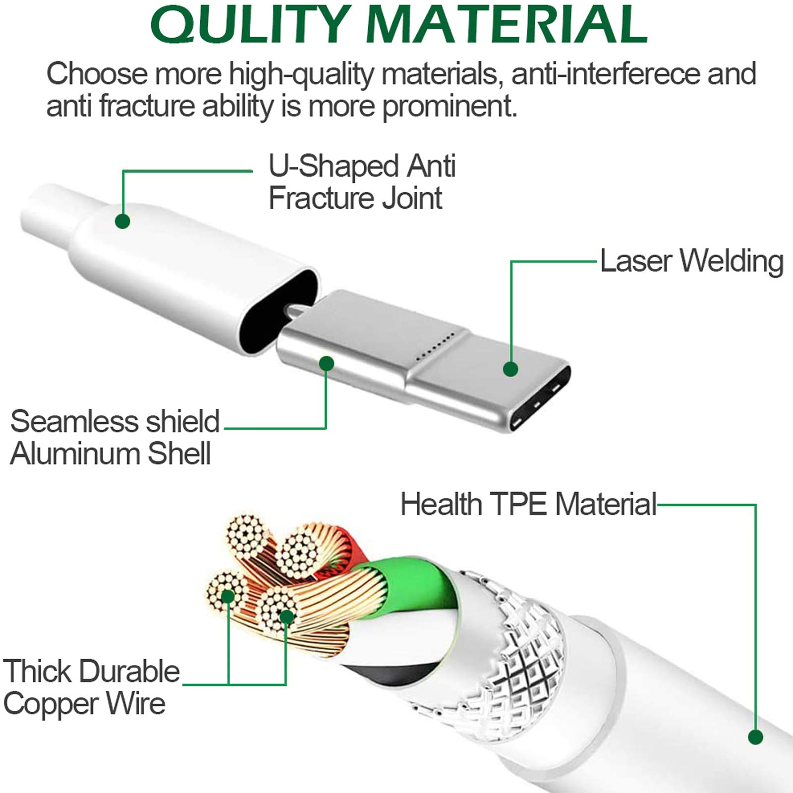 Iphone Lightning Cable Wiring Diagram RAMPOW 1M USB C To Lightning