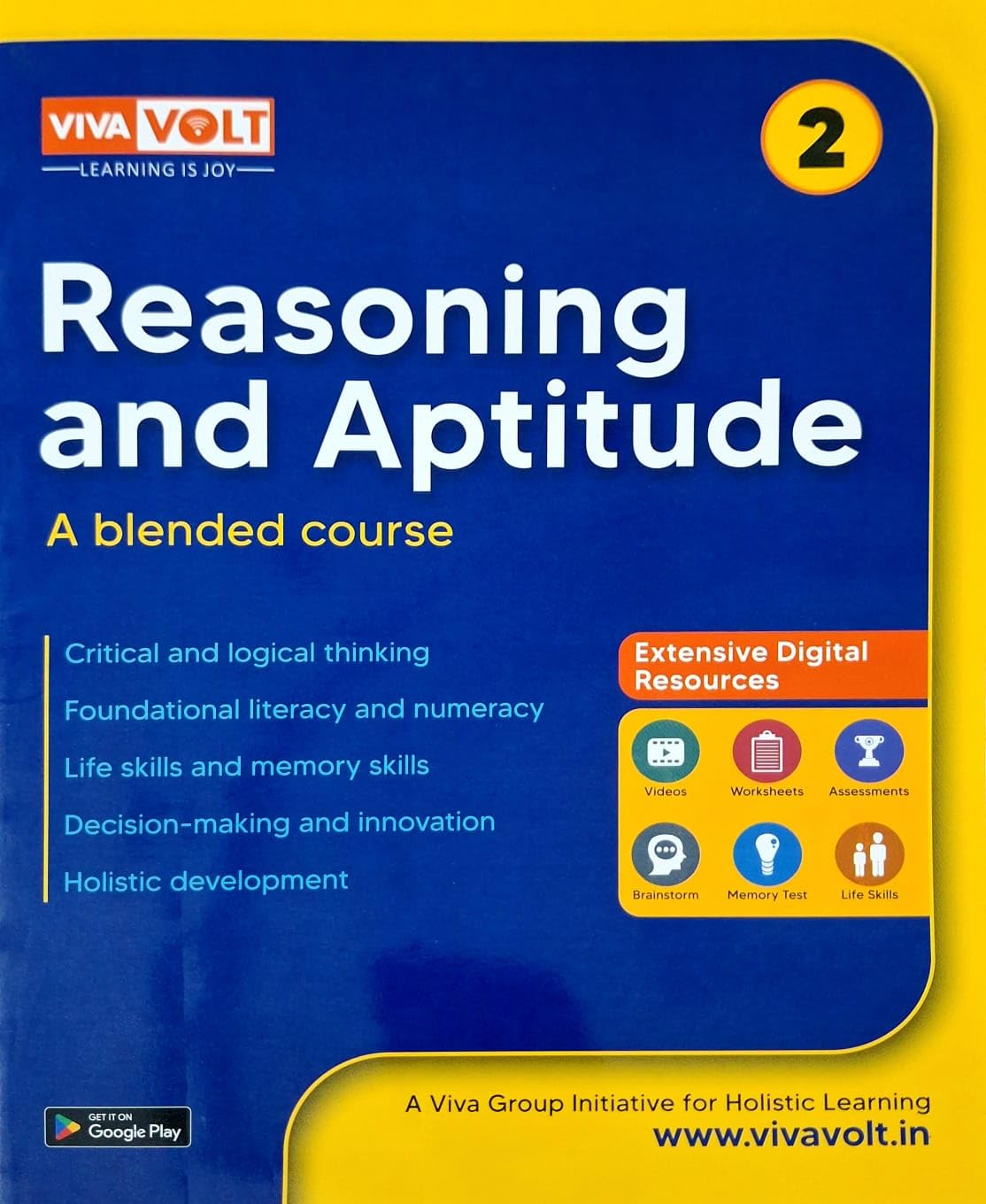 Buy Viva Volt Reasoning And Aptitude Class 2 A Blended Course Book 4860
