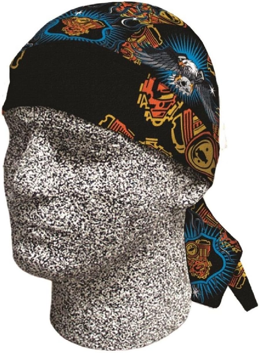 Amazon.com: Hot Motor Bandana Biker Do Rag Head Wrap Skull Cap Doo Rag ...