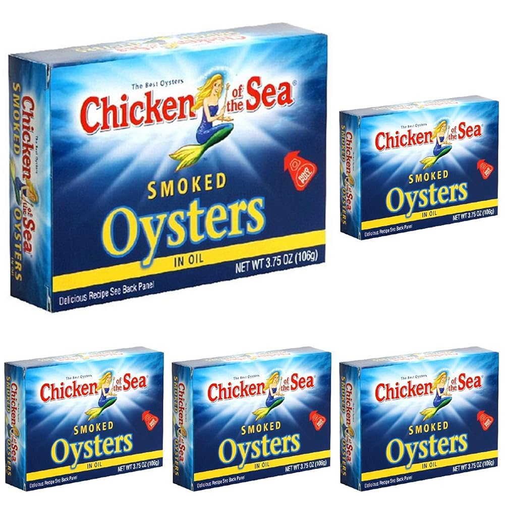 Amazon.com: Chicken of the Sea Smoked Oysters in Oil, Canned Oysters ...