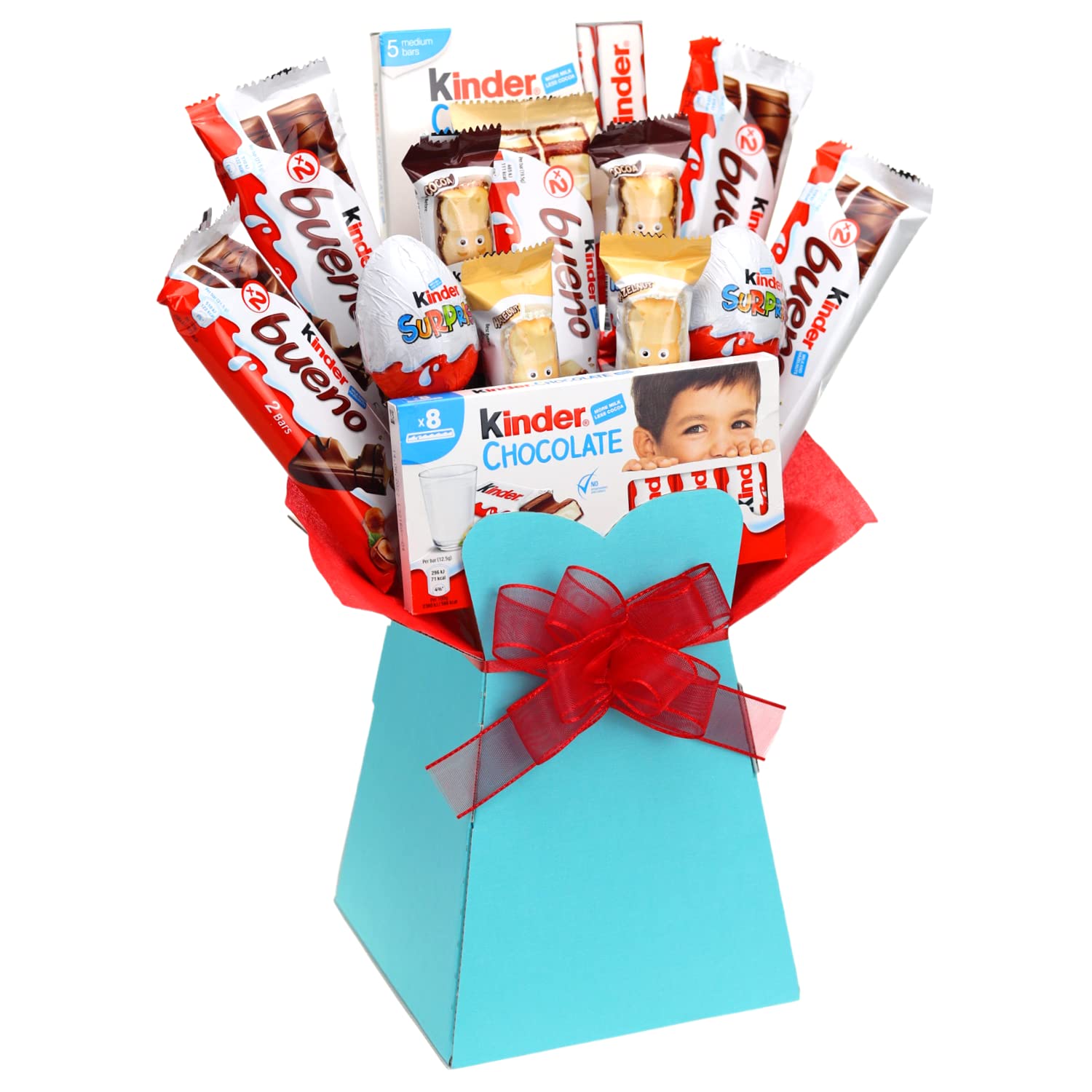 Kinder Chocolate Bouquet - Large Kinder Bueno Chocolate Lovers Variety ...
