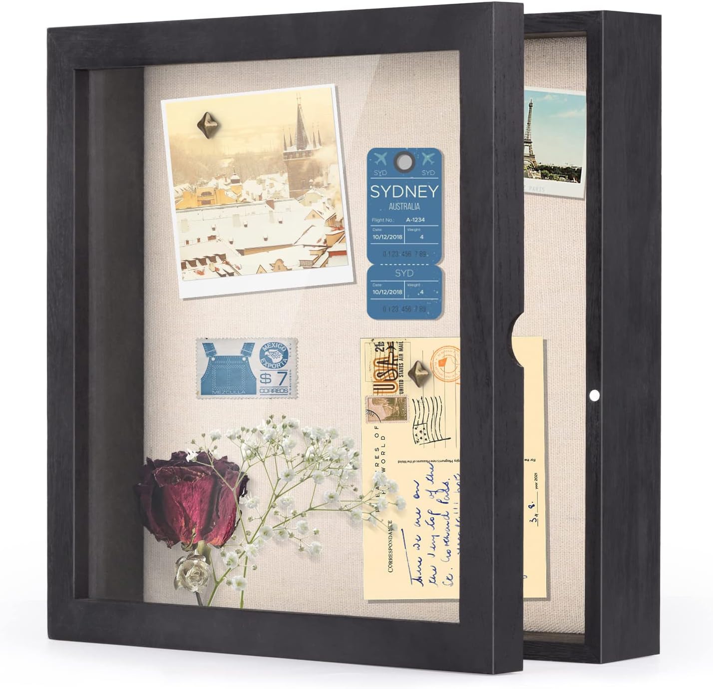 Amazon.com - SZQINJI Shadow Box Frame 11x11 Memory Box Shadow Box ...