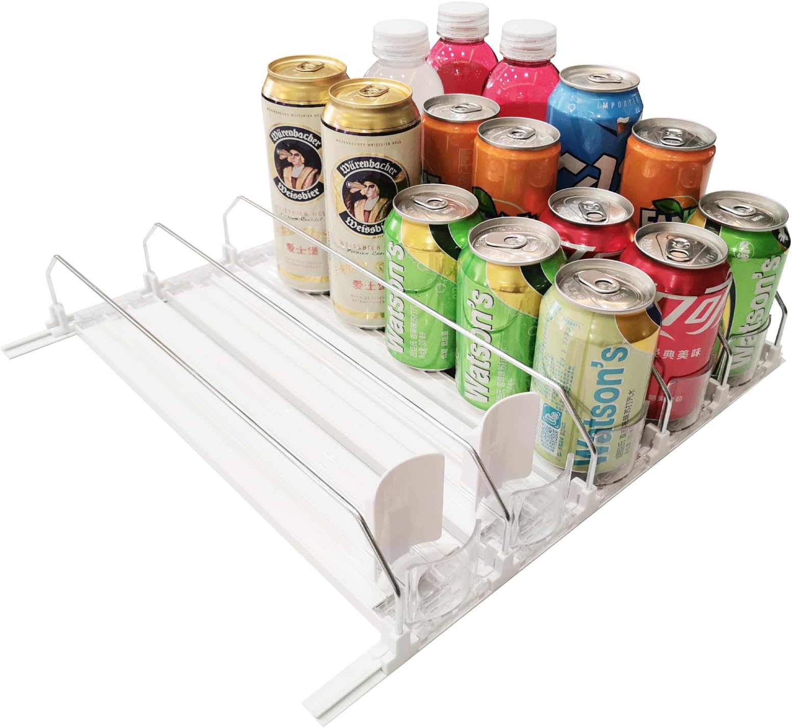 Amazon.com: Refrigerator Can Organizer,Drink Organizer for Fridge, Self ...