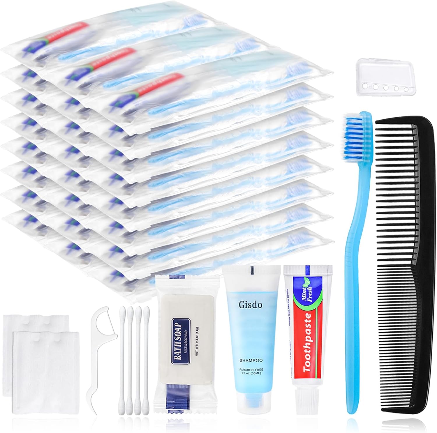 Amazon.com : 50 Kits Basic Toiletry Kits Homeless Personal Hygiene Kit ...