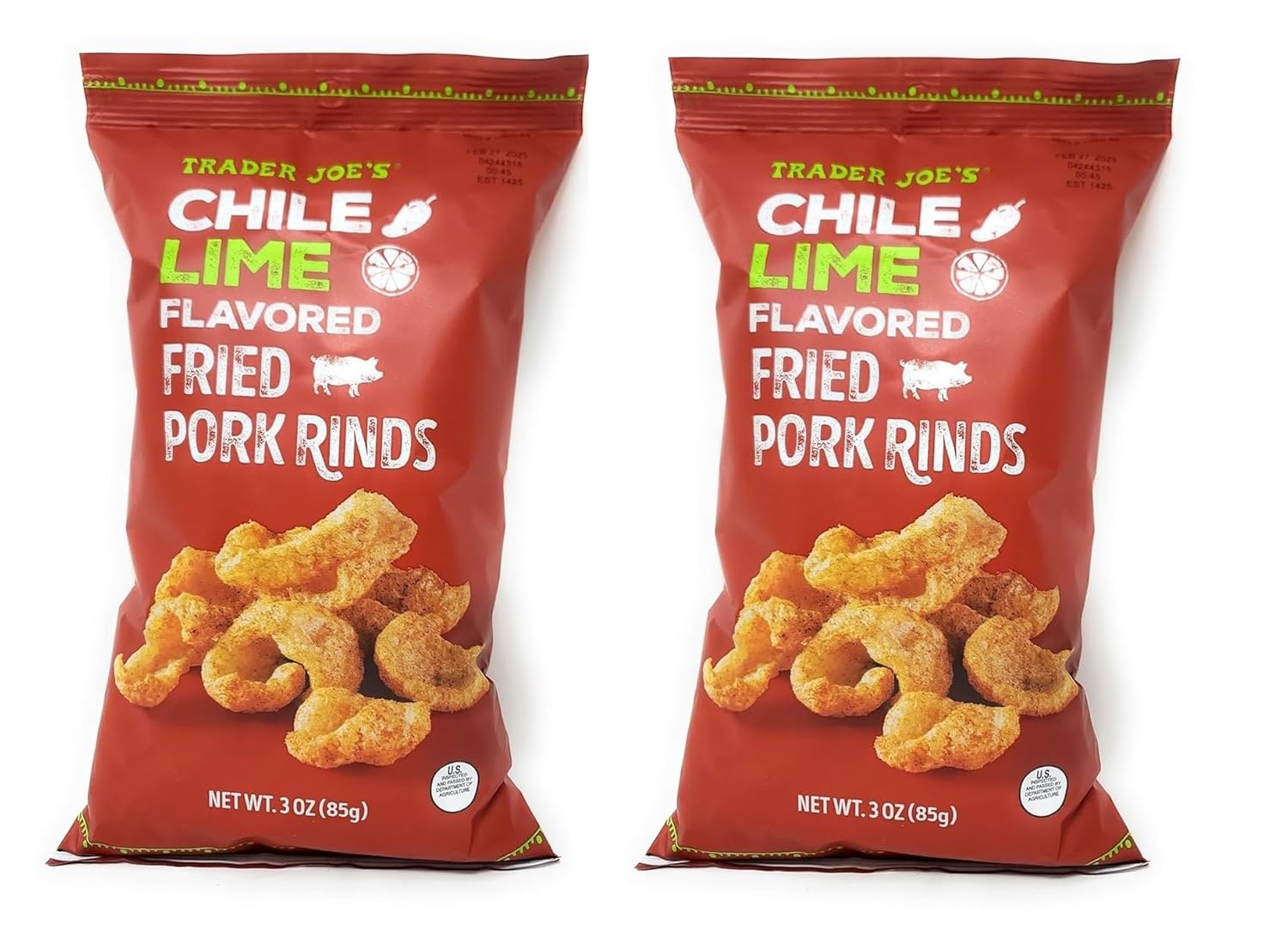 Amazon.com: Chile Lime Flavored Fried Pork Rinds by Trader Joes 3 oz ...