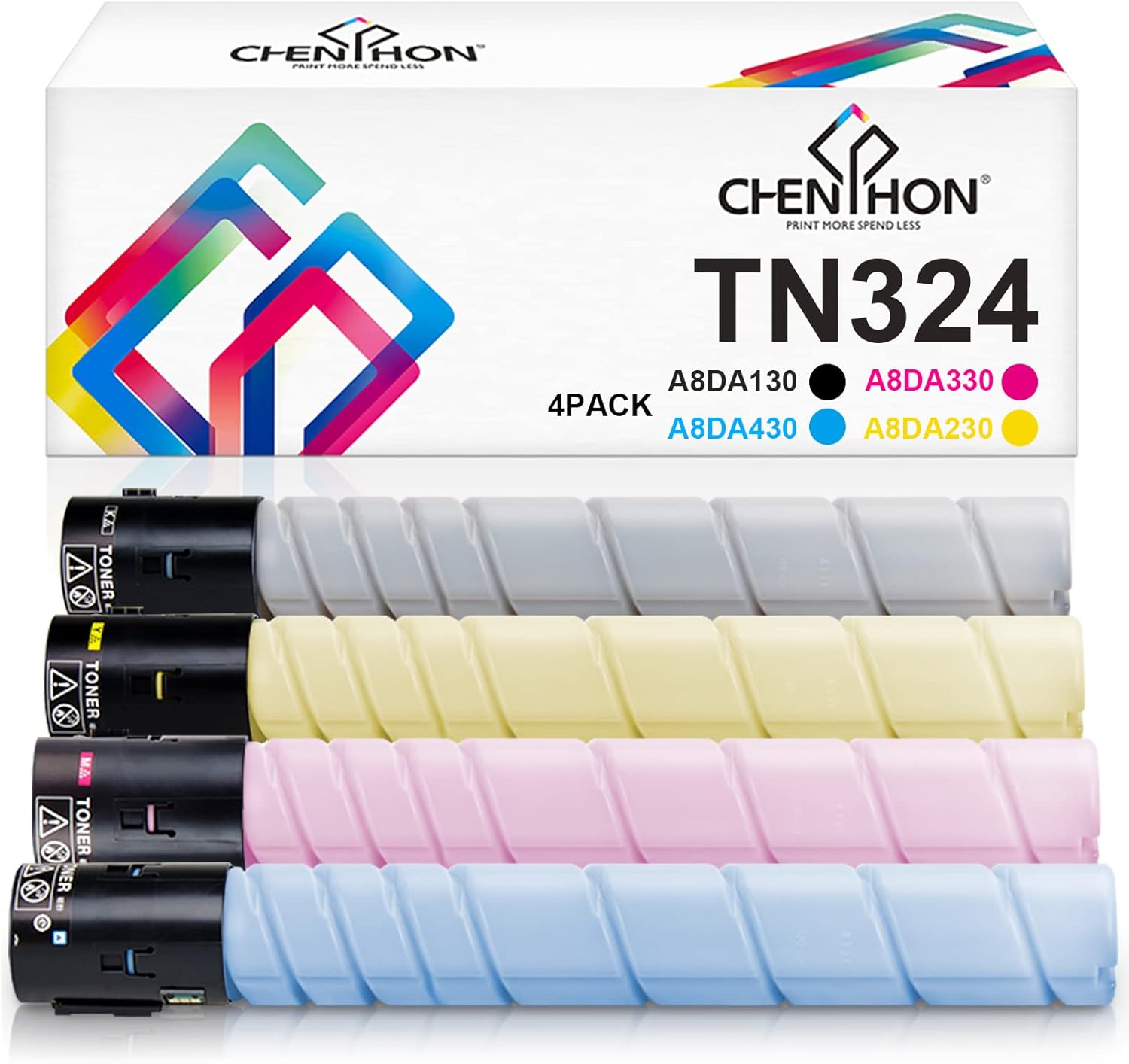 Amazon.com: CHENPHON TN324 Toner Cartridge Compatible for Konica ...