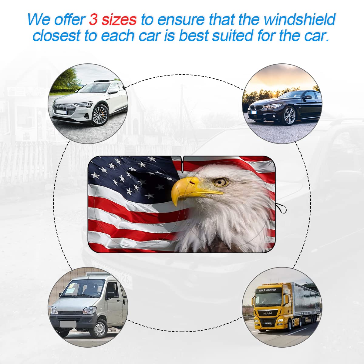 Sunshade For Truck Windshield Windshield Sun Shade New American Eagle ...