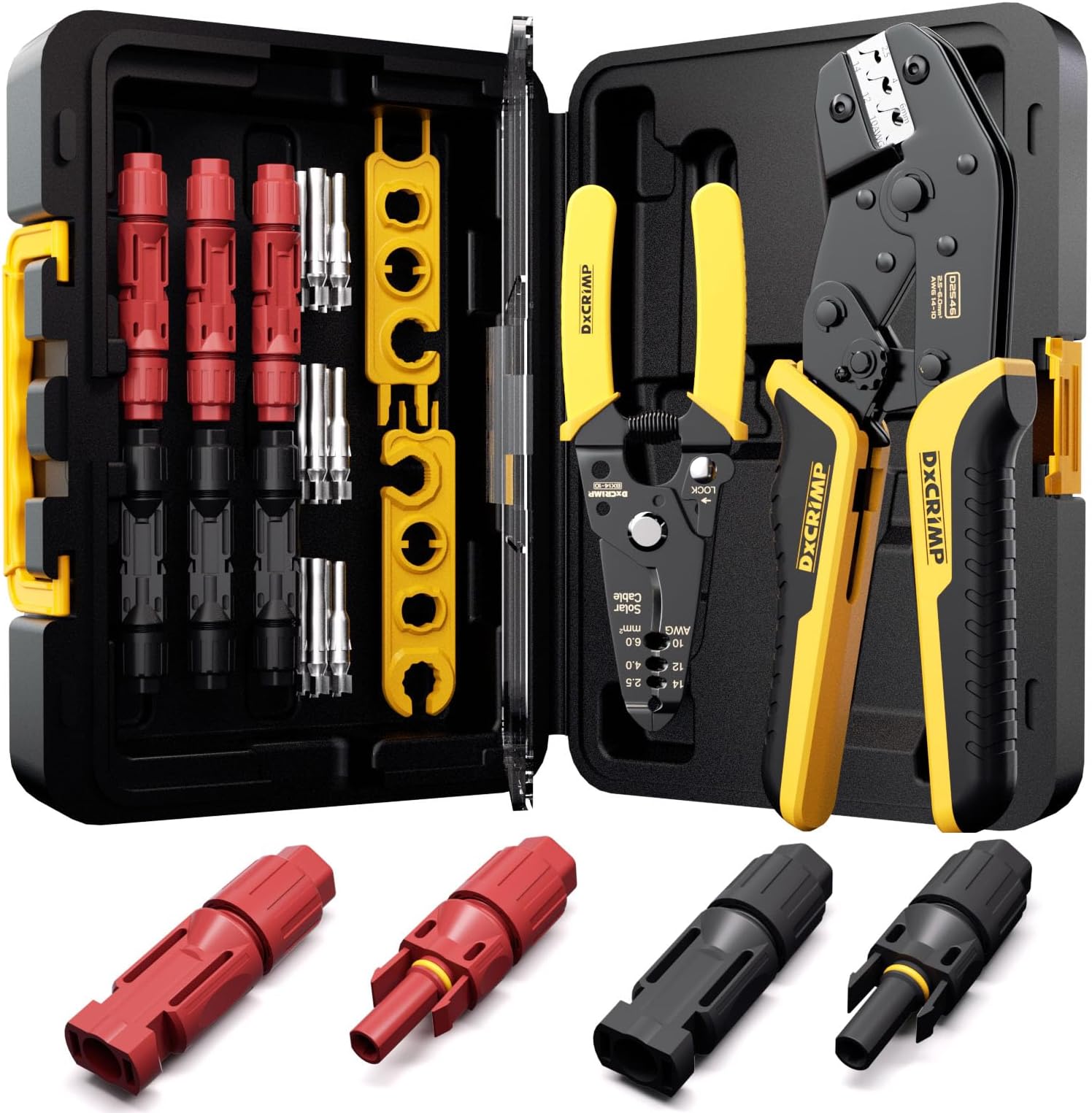 Screwish Solar Crimping Tool for 14-10 AWG Solar PV Cable Solar ...