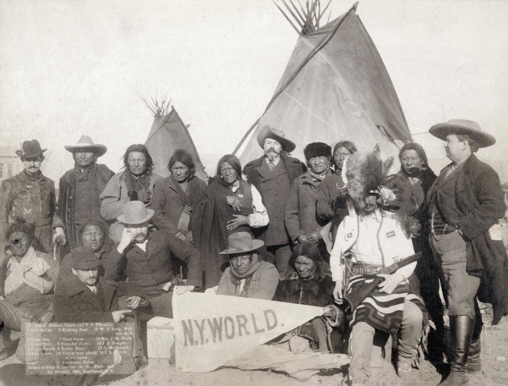 Buy Pine Ridge Reservation Ngroup Portrait Of Lakota Sioux Chiefs And ...