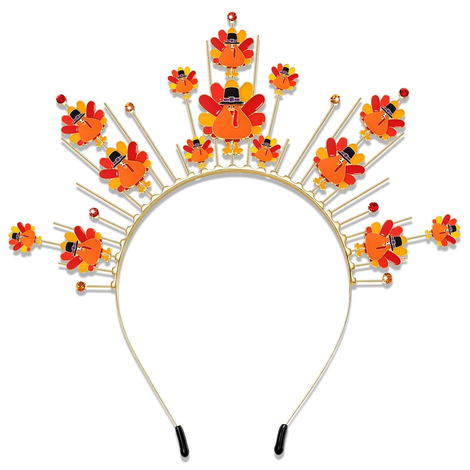 Amazon.com : mokkia Thanksgiving Headband for Women Fall Turkey ...