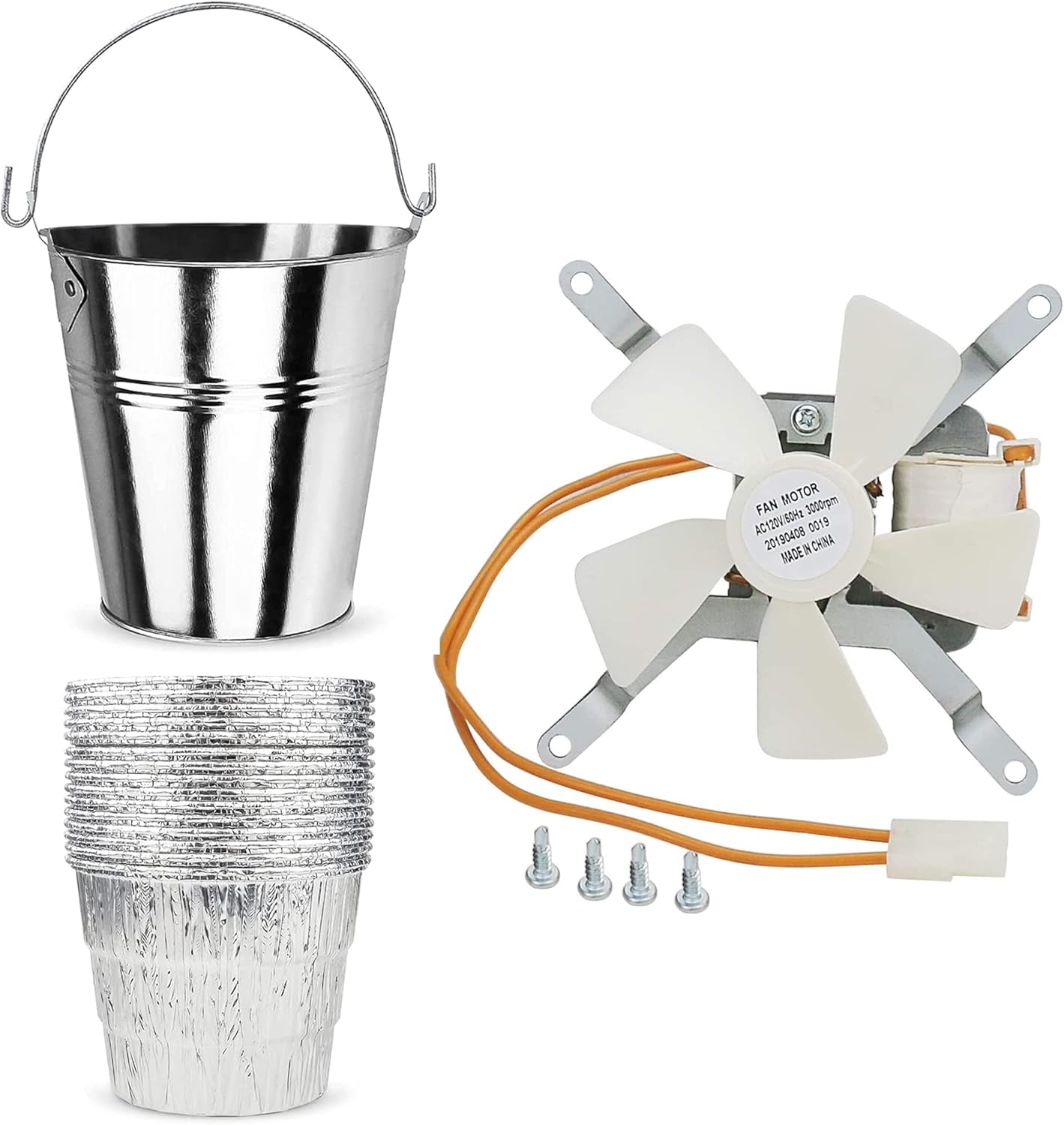 Amazon.com: Hisencn Grill Inducer Induction Fan Kit, Drip Bucket small ...