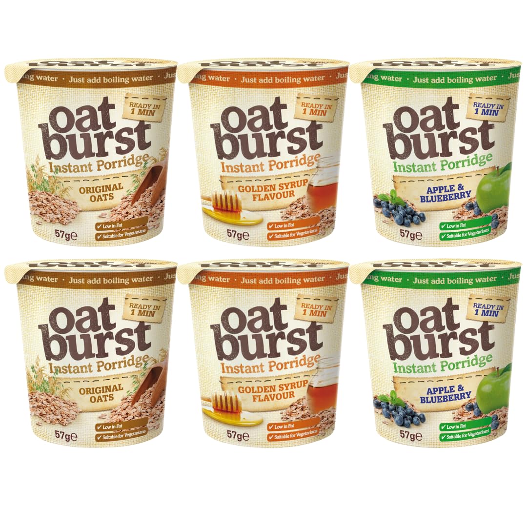 Instant Porridge Bundle with Porridge Pots Original 57g x2, Golden ...