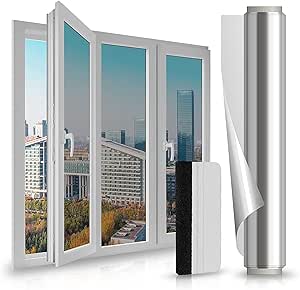 Amazon.com: One Way Window Privacy Film: Windows Tint for Home, Mirror Effect Reflective Film ...