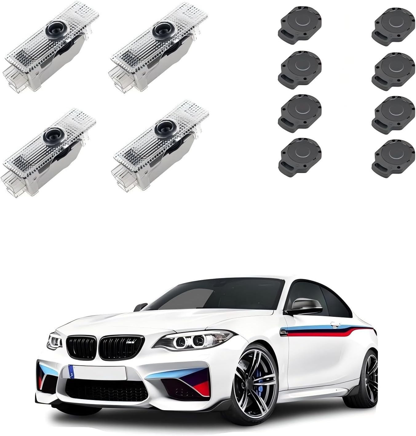 Amazon.com: 3D Shadow Light LED Car Door Light Accessories Logo ...