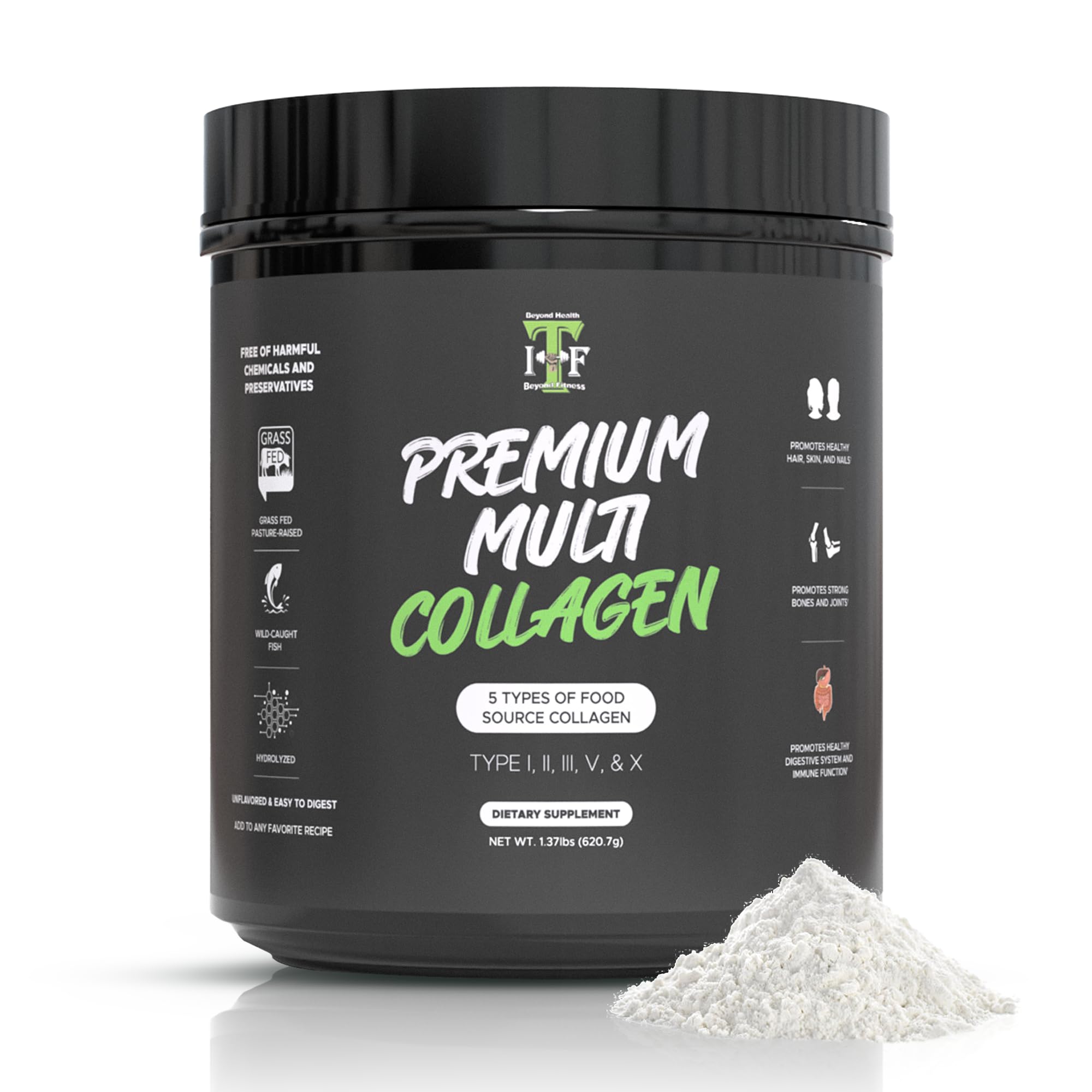 Amazon.com: Multi Collagen Peptides Powder Unflavored - 5 Types Multi ...