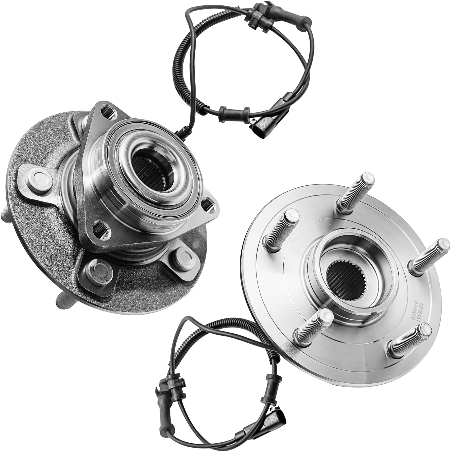 Amazon.com: TRQ Front Wheel Hub Bearings Assembly Set Compatible with ...