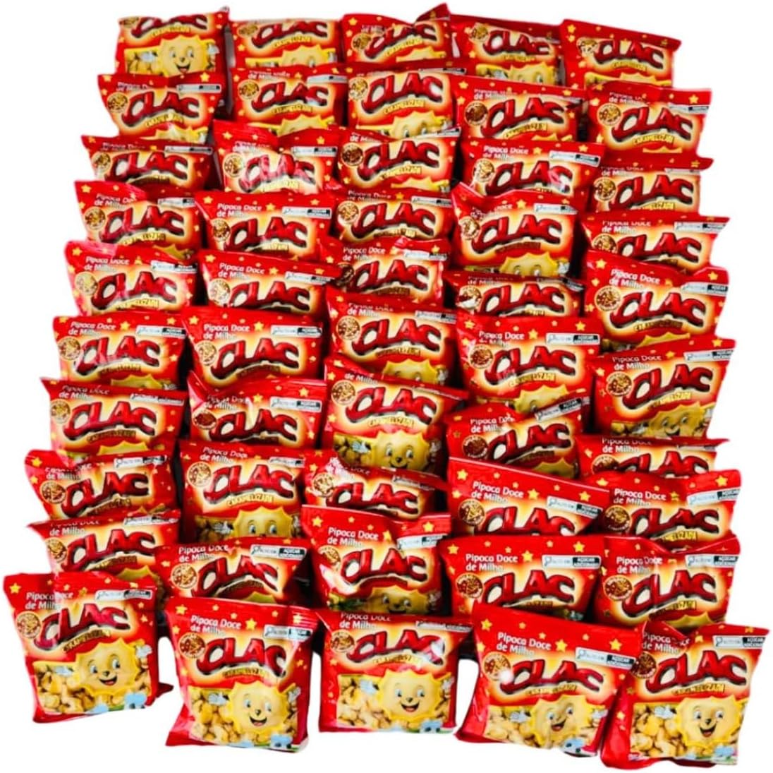 Pipoca Doce Caramelizada, 50 Unidades, 20g Cada, Clac | Amazon.com.br