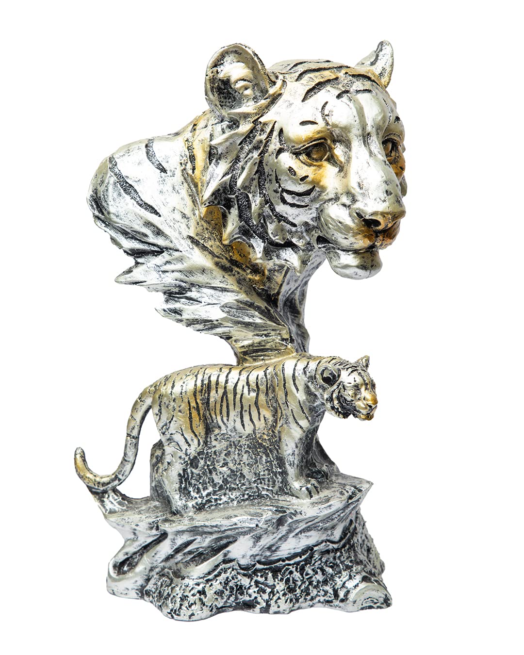 Buy Ulta Pulta Gifts Resin Silver Tiger Statue for Home D cor ...
