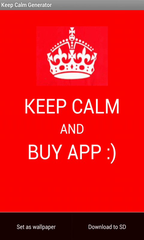 Keep Calm generator - App on Amazon Appstore